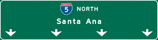 What does a "pull through" sign look like?