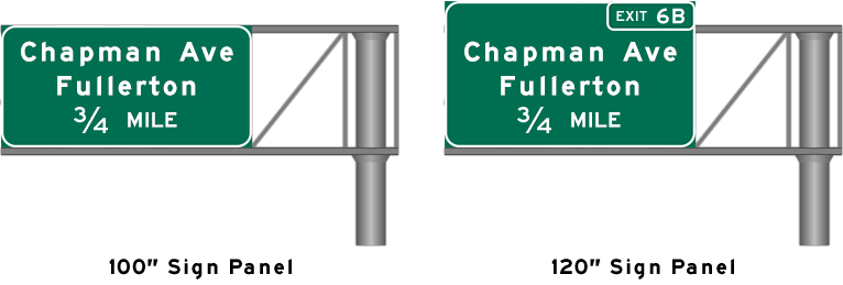 Caltrans External Exit Tabs & 240 Inch Tall Overhead Signs - Page 2
